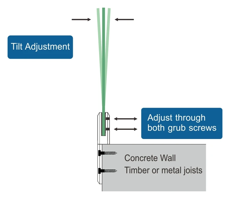 Wall Face Mounted Adjustable Spigot - 2205 Stainless Steel