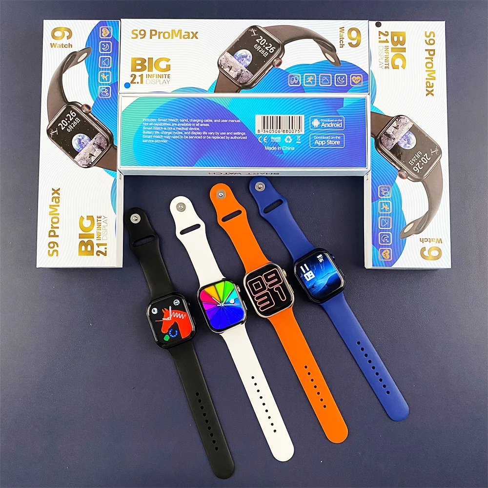 S9promax Smartwatches 2.1inch Fitpro App 44mm S9promax Smart Wristband Watch 9 Bt Call Smart ...