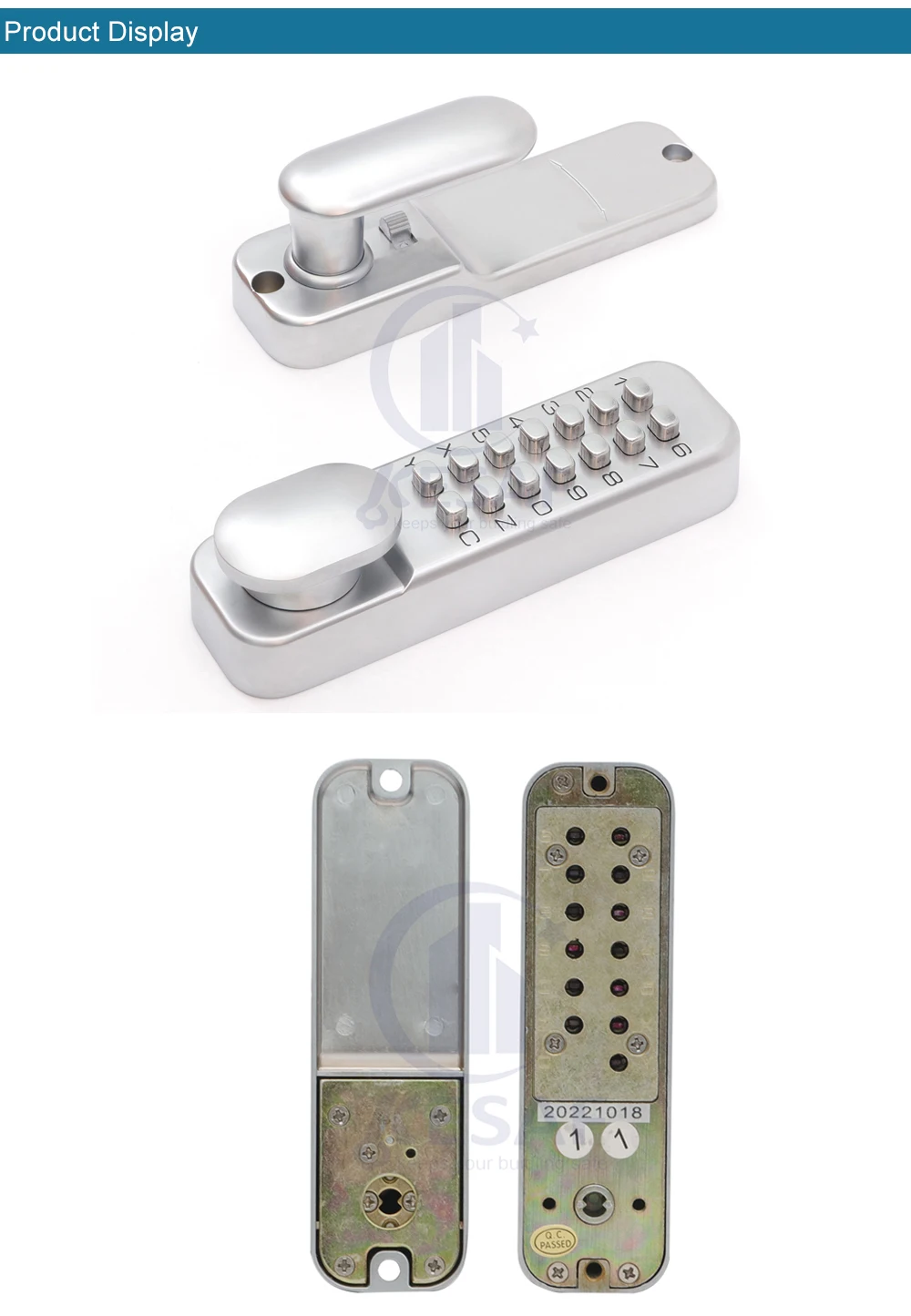 KESAF Factory Best High Security Zinc Alloy All Types of Password ...