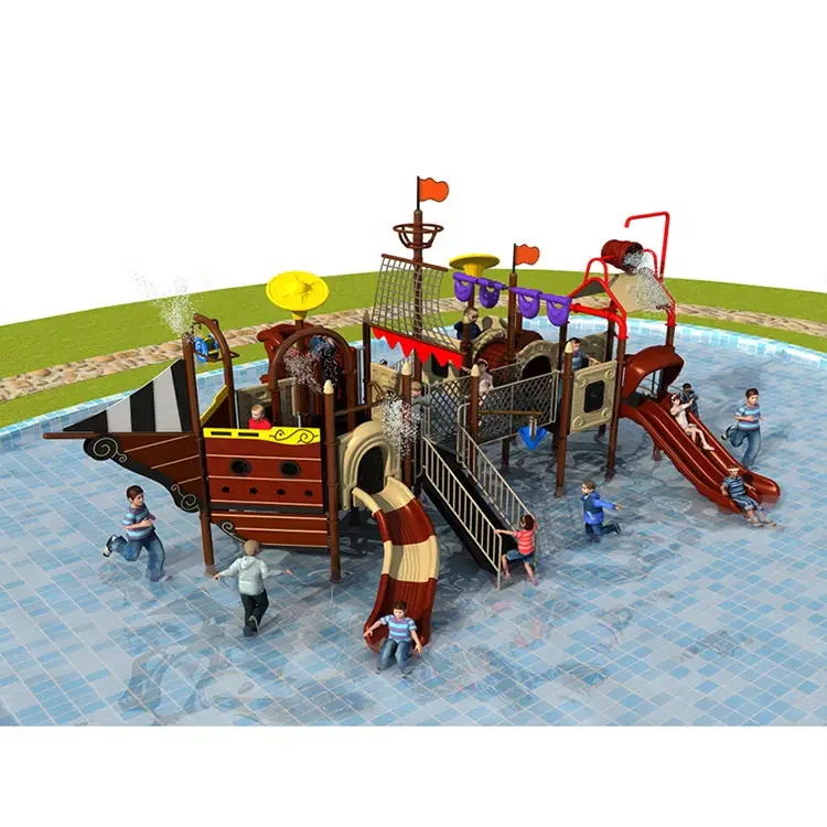 Pirate Ship Swimming Pool Equipment for Kids and Adults Park Games ...