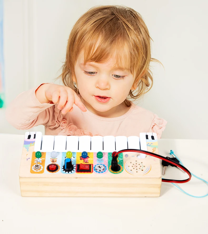 Montessori Educational Toys Toddlers Musical Toy Wooden Sensory Board ...