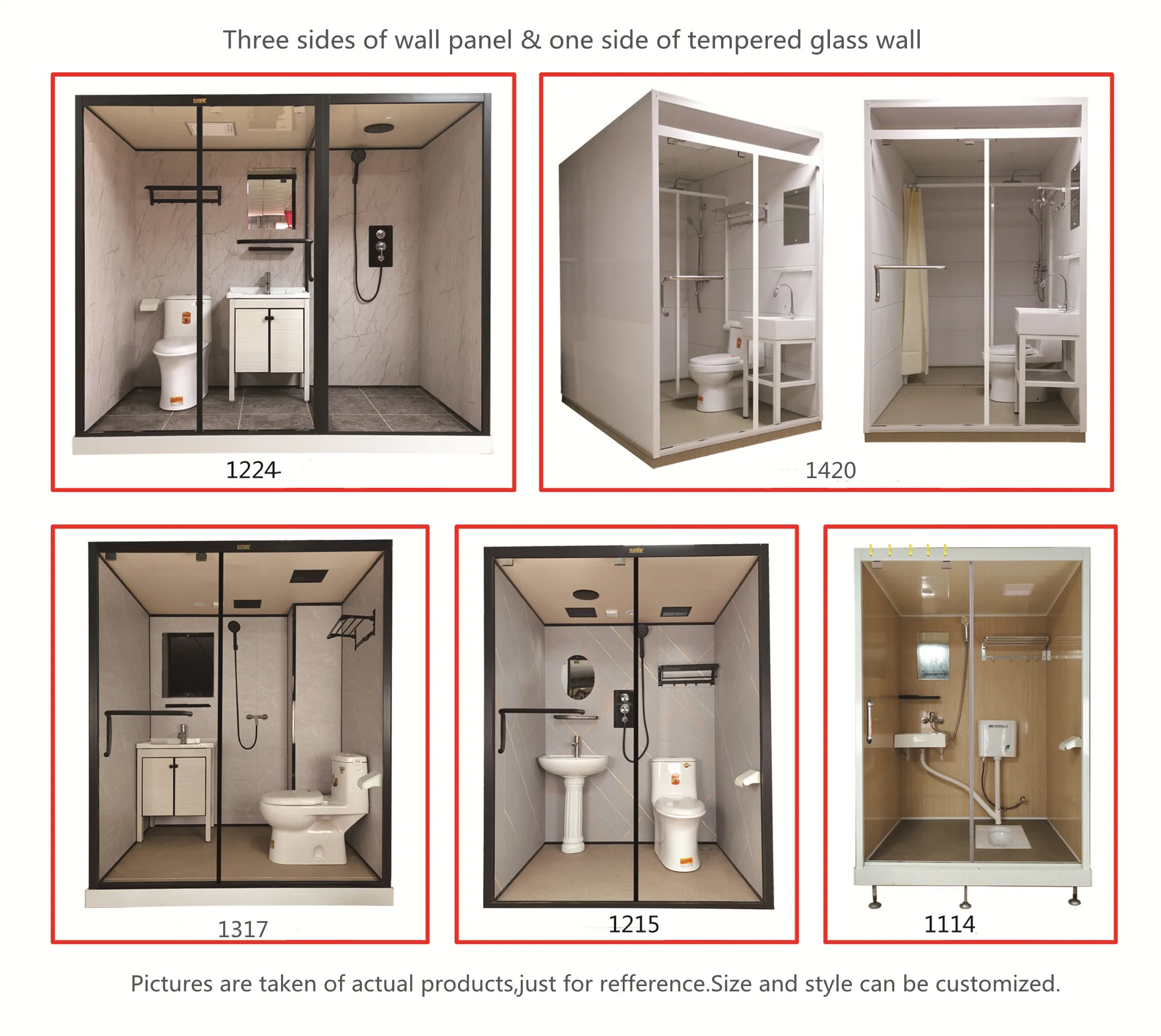 Indoor Outdoor Prefab Bathroom - Complete All in One Units