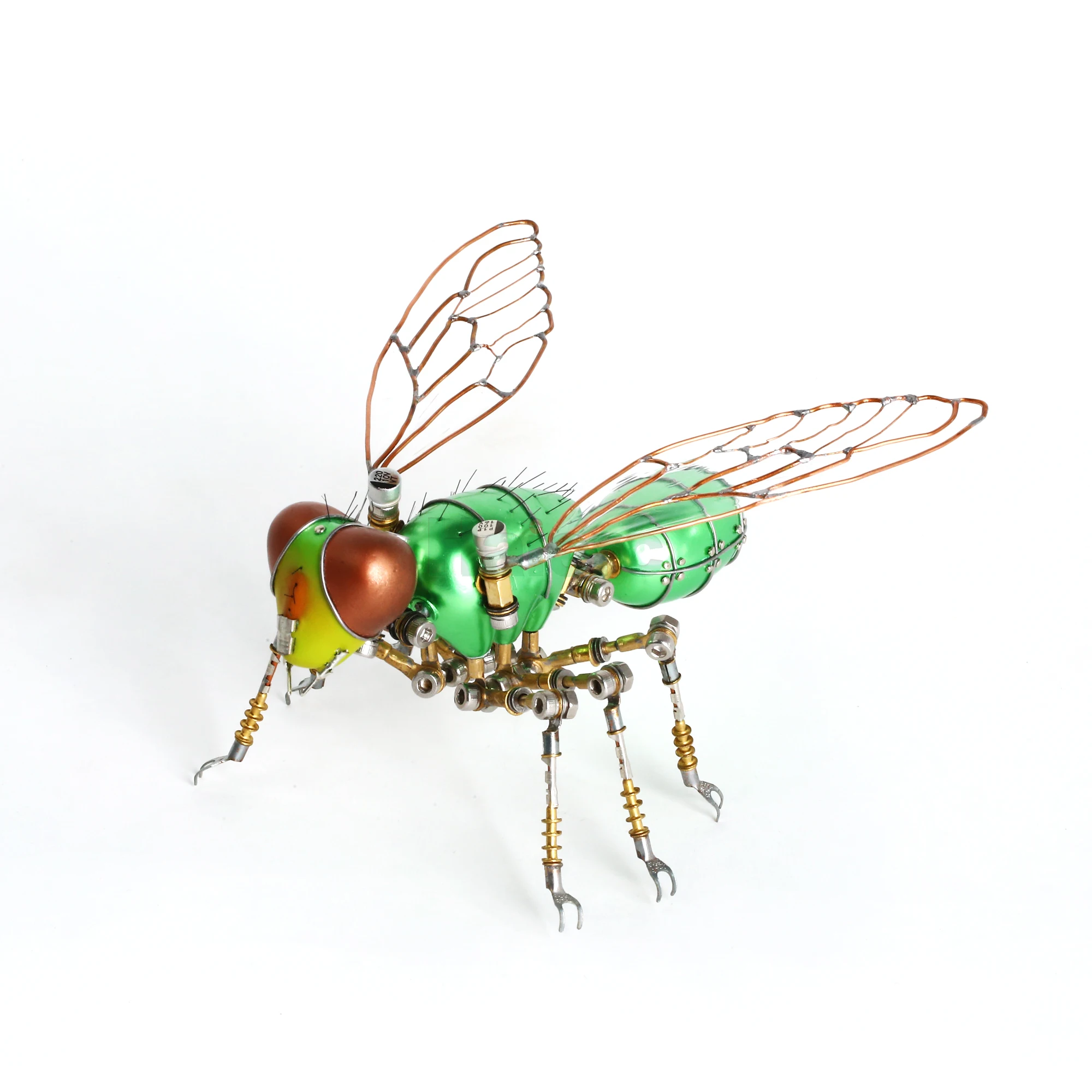3D Metal Mechanical Realistic Flies model PCO pest Insect Housefly Toy ...