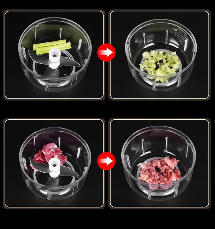 Kitchen Mul-tifunctional Mini Smart Usb Rechargeable Vegetable Food ...