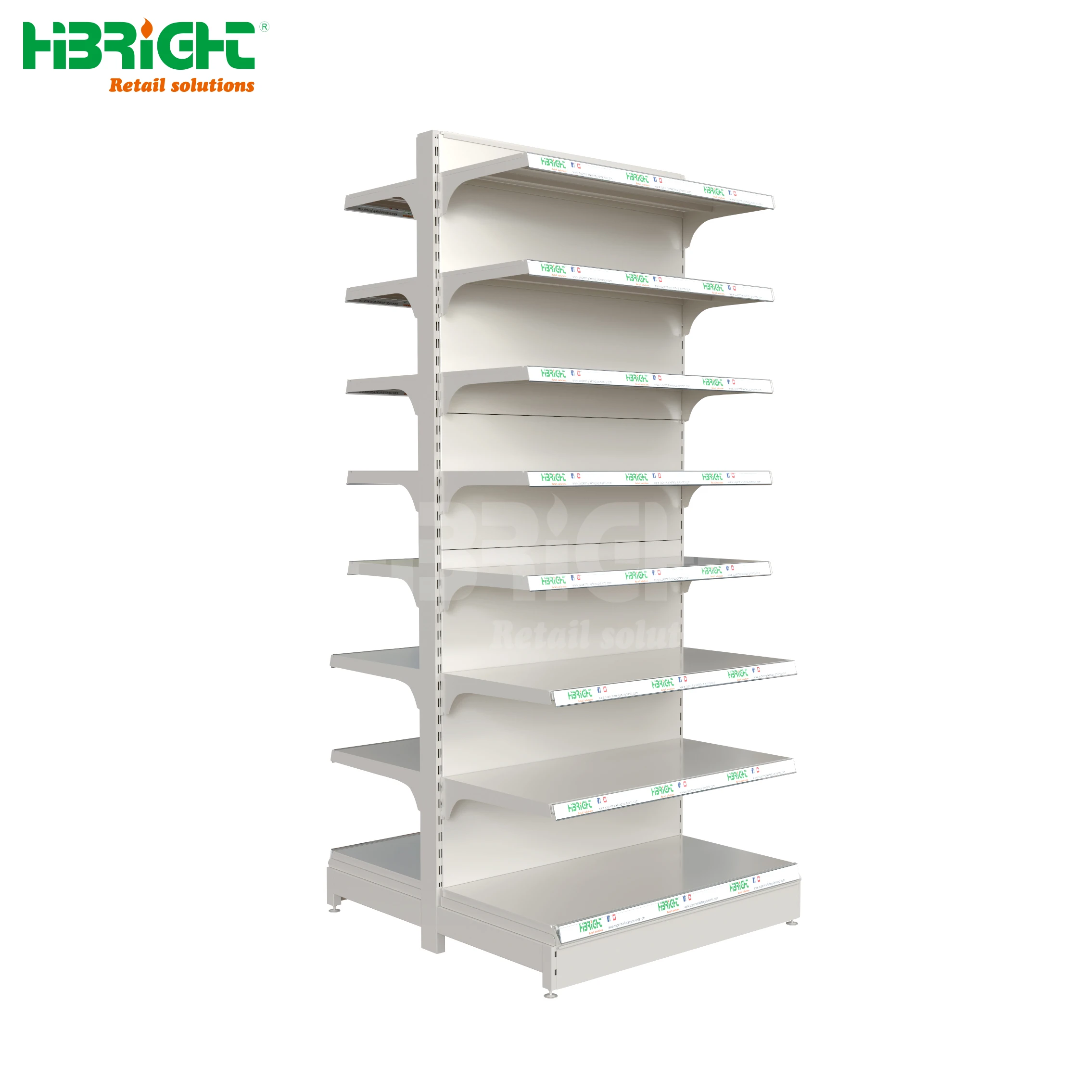 Wholesale Supermarket Shelves Metal Gondola Shelving Wall Wood Shelves ...
