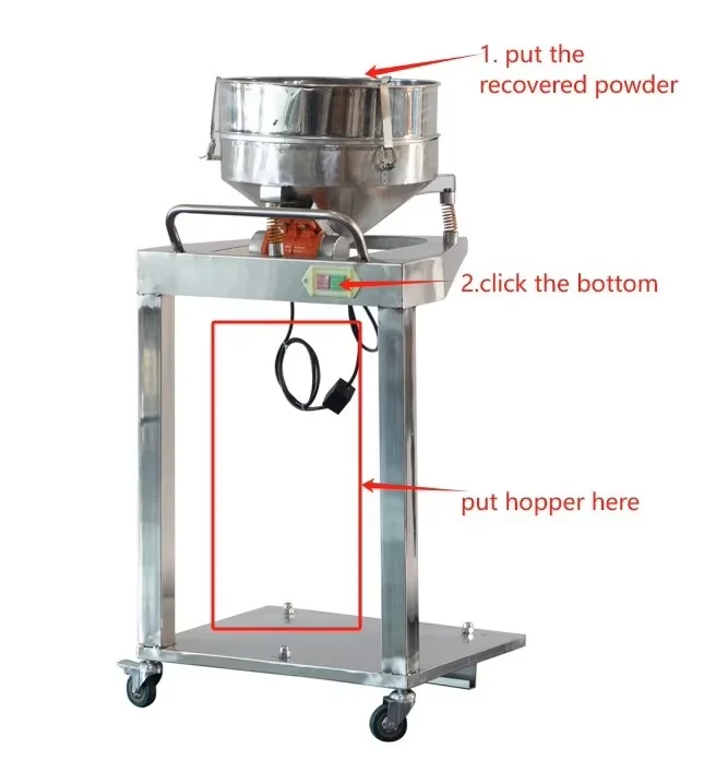 High Efficiency Manual Electric Vibrating Sieve Machine for Powder ...