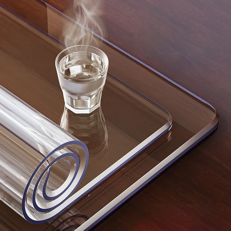 Transparent Pvc Tablecloth Protector 3mm Thick Single Piece Clear ...
