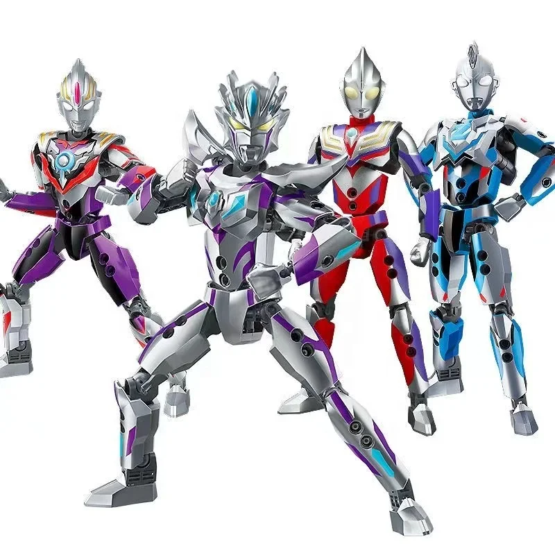 Qman Bricks Toys Dija Ultraman Robot Model Boy Action Figures Anime ...