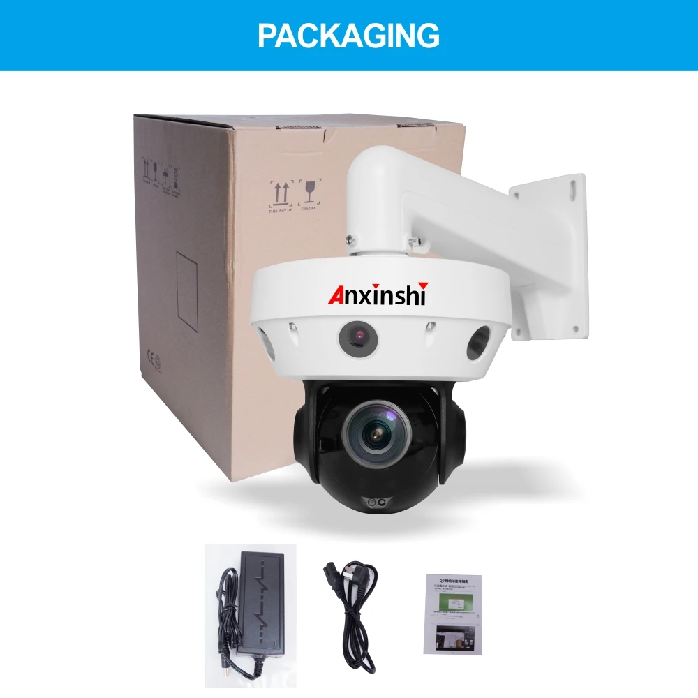 Anxinshi 4 Small 2.0mp Cams One 4k Dome Cam 20x Optical Zoom Full Color ...