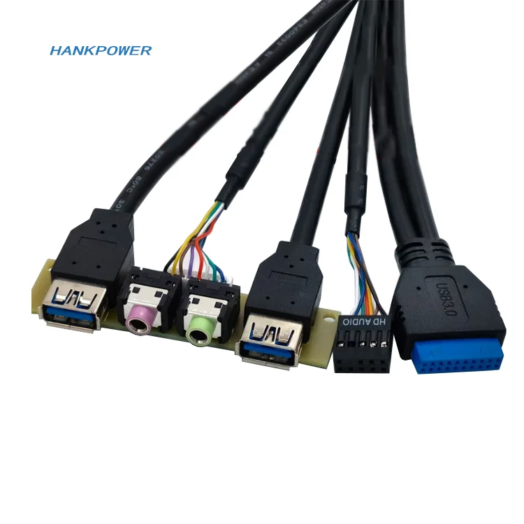 Oem Factory Desktop Computer Case Front Panel Cable Pc Usb2.0 Usb3.0 ...