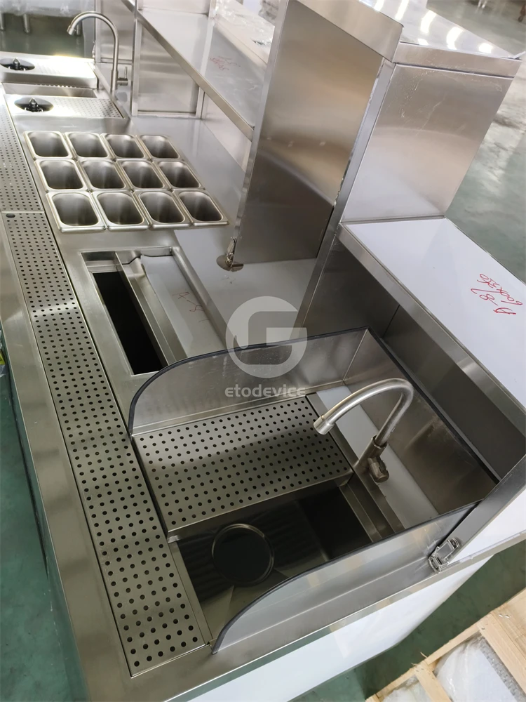 Custom Commercial Bubble Tea Counter - High Performance