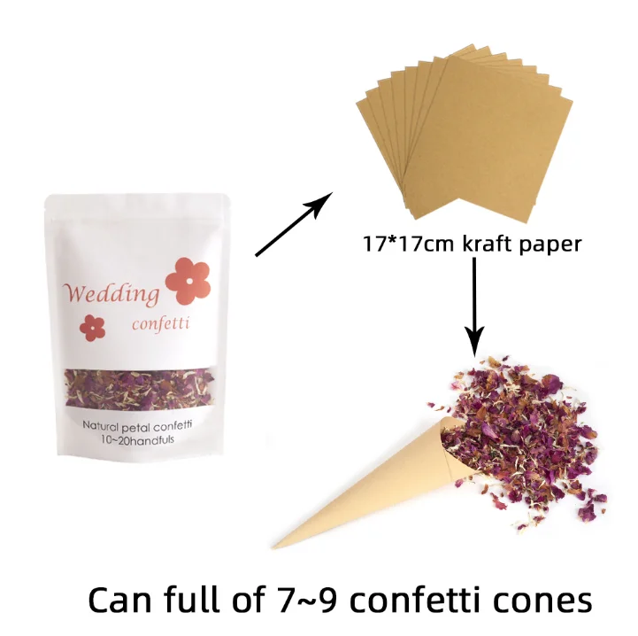 Hot Sale 1L Real Flower Petal Wedding Confetti Dried Rose Petals ...
