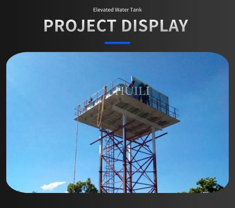 Elevated Steel Tower Water Tank Structure - Hot Dip Galvanized Overhead ...