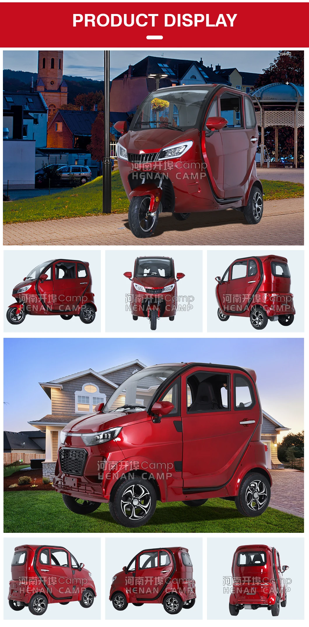 CAMP 3 Wheel Electric Mini Car for Adults - Affordable 2 Passenger ...