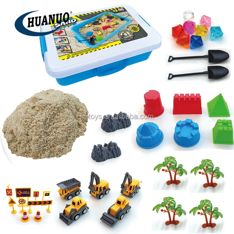 Beach Toy Sand Construction Kit Sand Box Magic Sand With 5 Pieces ...