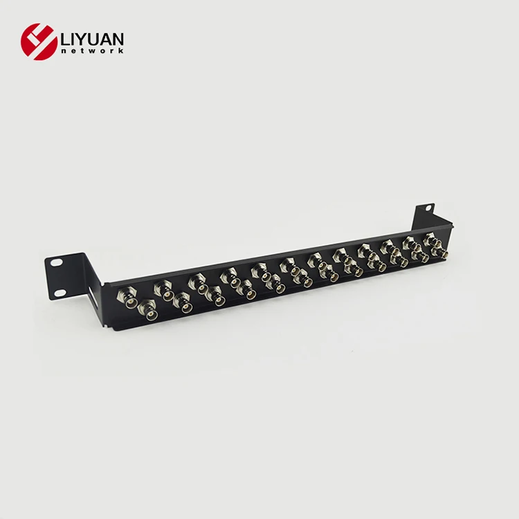 19'' 1U 24 Port BNC Patch Panel - Efficient Audio/video Distribution