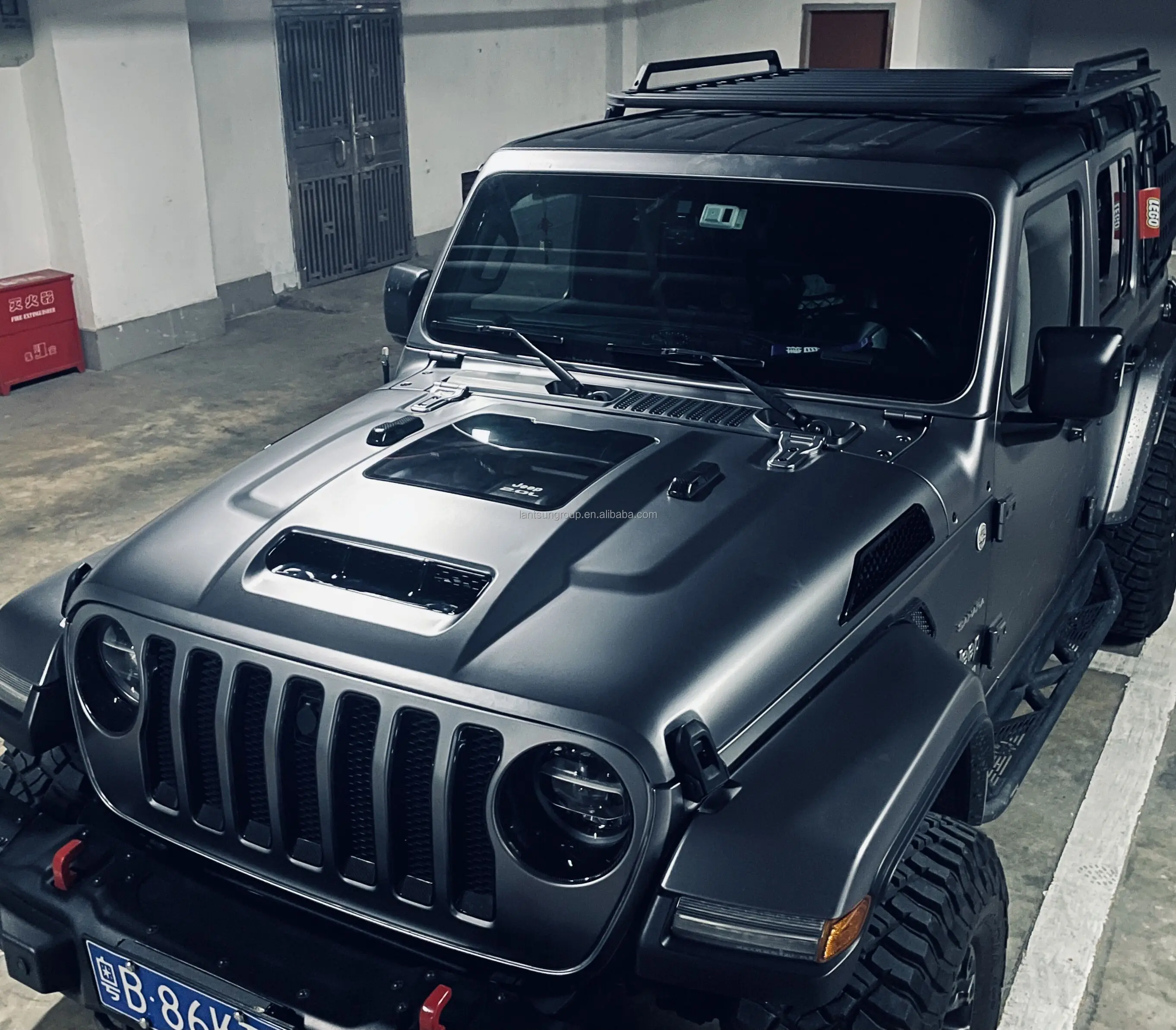 Jeep Wrangler JK JL Engine Hoods with Transparent Windows