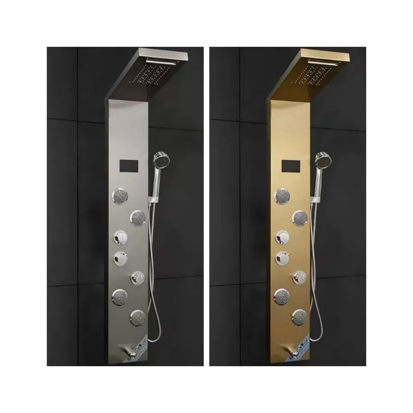 Modern Rainfall Waterfall Shower Panel Column Tower Bathroom Shower ...