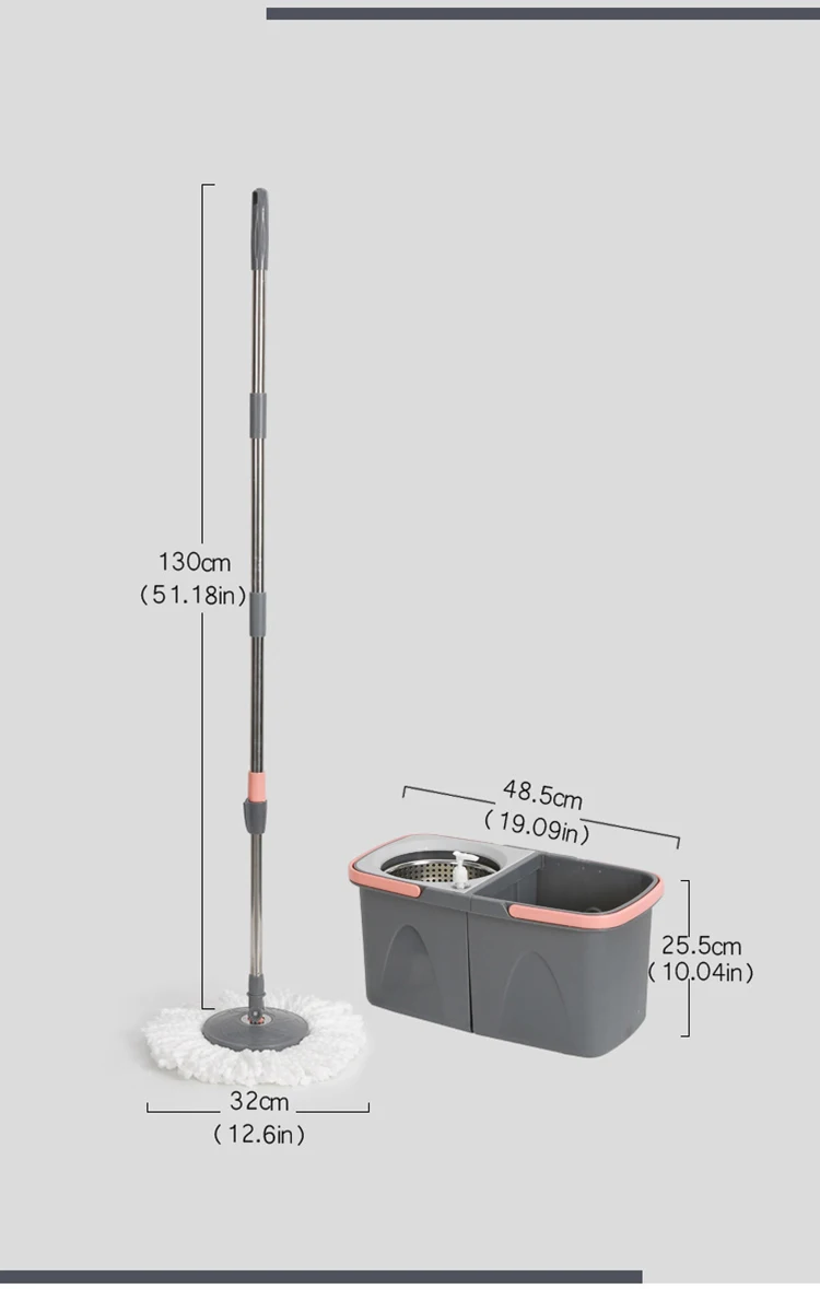 2025 New Separate Double Bucket Rotating Mop Hands-free Lazy Split Mop ...