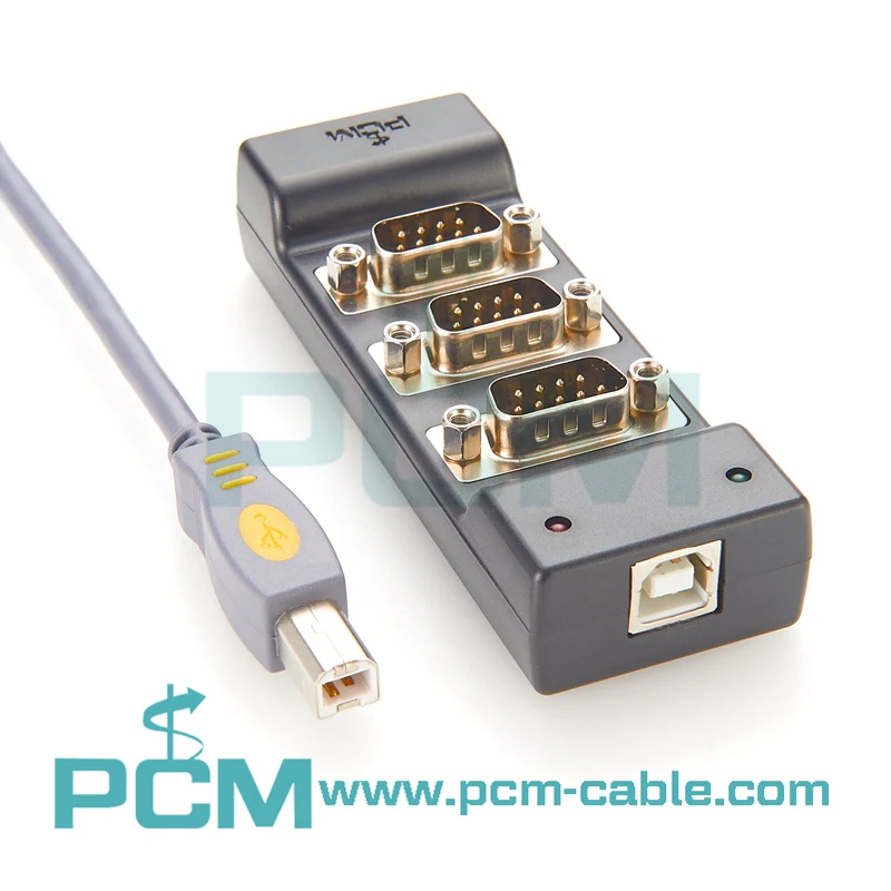 4 Port Serial RS232 Hub USB Port to Multi-channel Serial Port Hub With ...