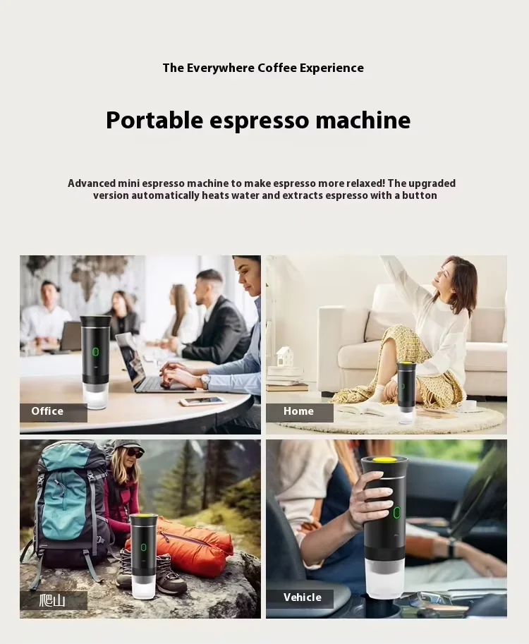 Portable Italian Espresso Coffee Maker - Automatic & Efficient
