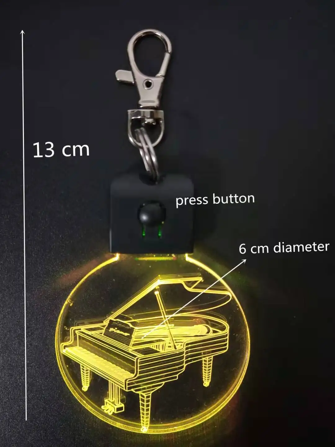 SUV Sport Car Design 3d Led Keyring Crystal Craft Mini Acrylic Keychain ...
