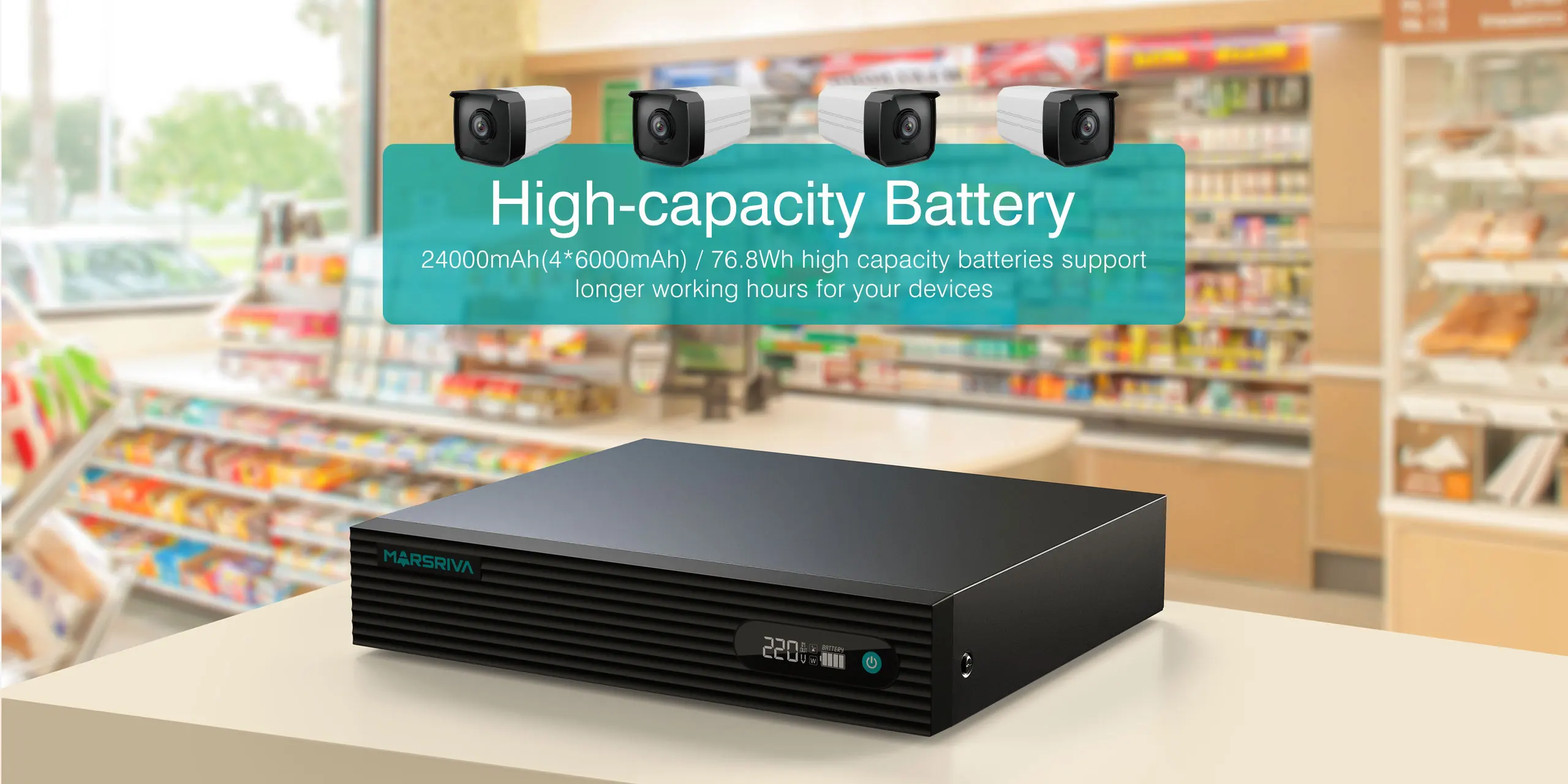 MARSRIVA KP7 Pro - Reliable 24000mah Uninterruptible Power Supply for ...