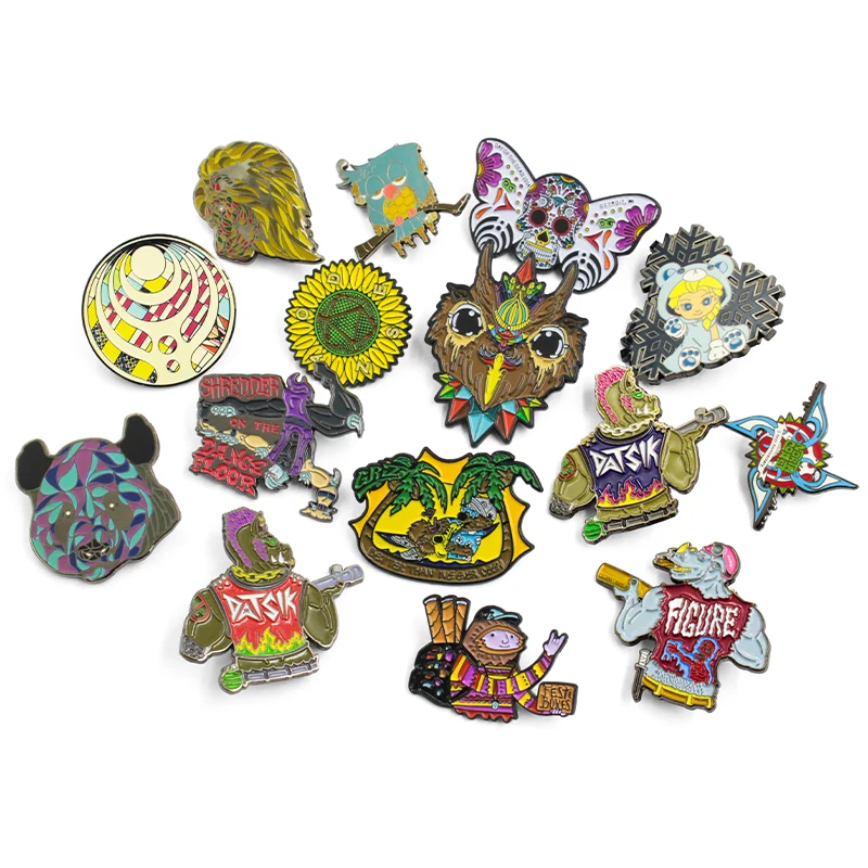Free Design Bulk Enamel Pins Supplier Custom Logo Metallic Lapel Pin ...