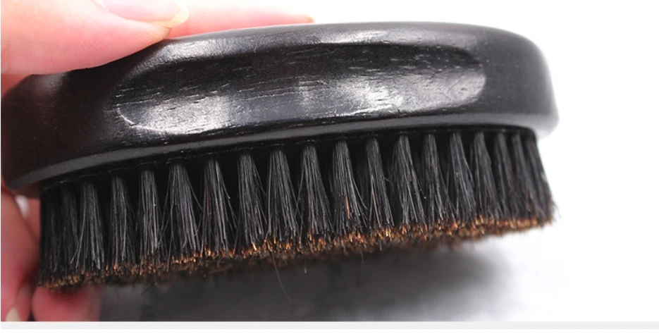 Simple Pure Bristle Solid Wood Brush Grease Head Styling Brush For Men ...