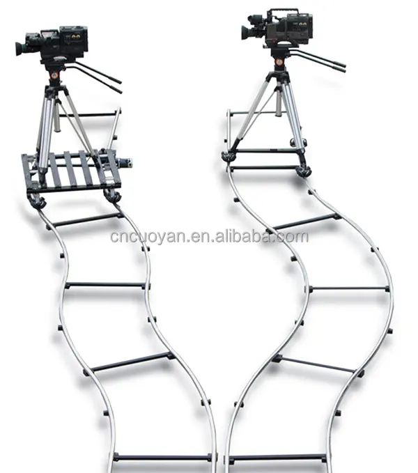 360 Degree Rotation Camera Dolly Track 1.5m Stainless Steel Curved Rail ...