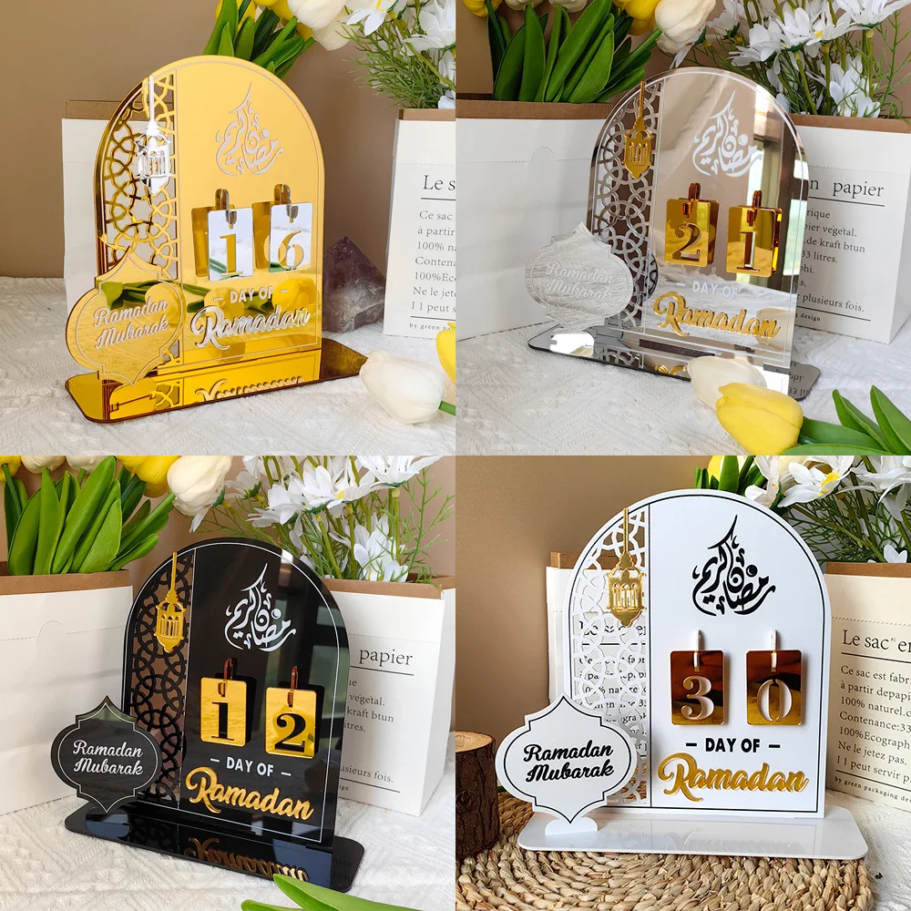 Ramadan Mubarak Advent Calendar 2024 Acrylic Diy Countdown Calendars ...