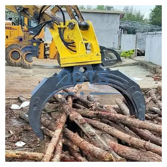 Excavator Grapple Bucket Hydraulic Wood Grapple 360 Log Grab And Stone ...
