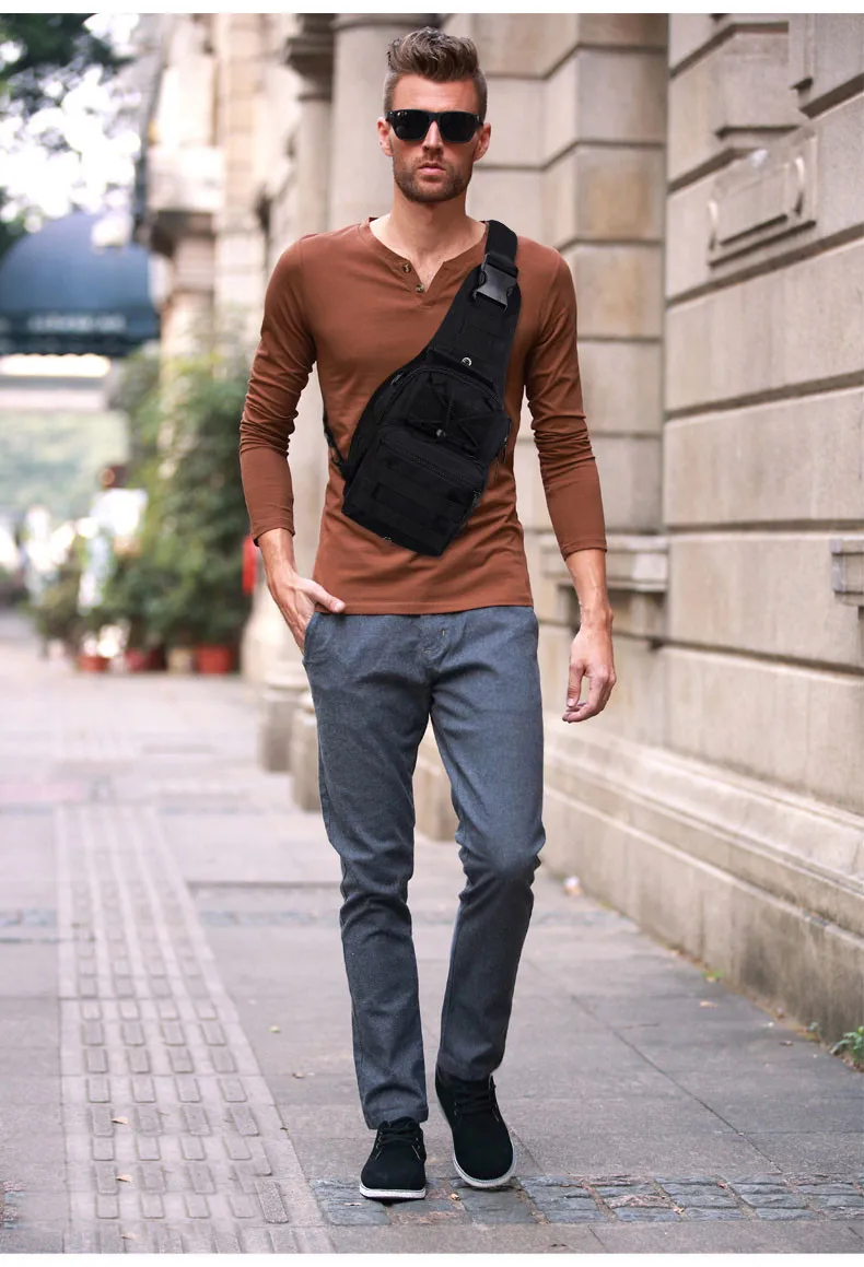 JSH Custom Waterproof Outdoor Chest Sling Bag Shoulder Tactical ...