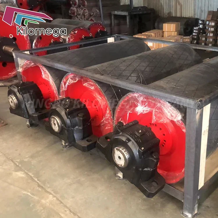 Ceramic Conveyor Roller Drum Set Conveyor Drum Roller Driving Pulley ...