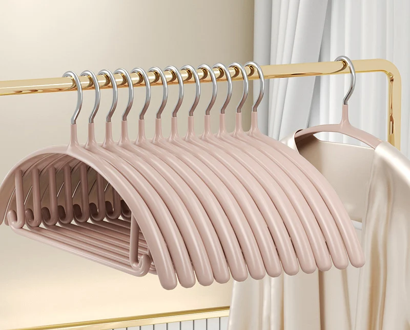 Heavy Duty Semi Circular Thick Pvc Coated Metal Hanger Clothes Drying ...