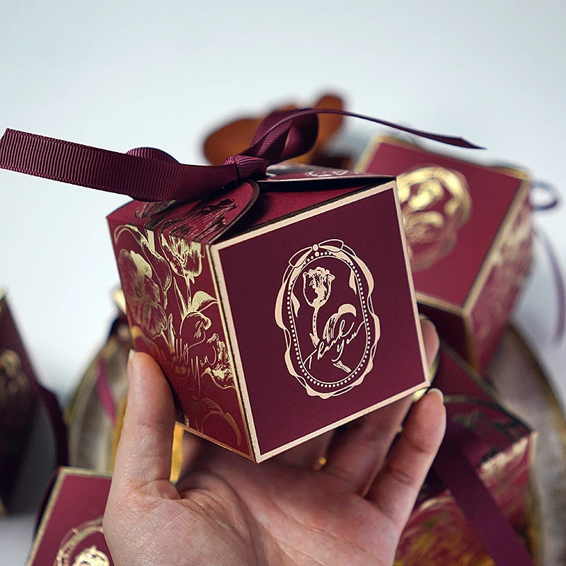 Luxury Favour Paper Candy Box Present Packaging Empty Wedding Favor ...