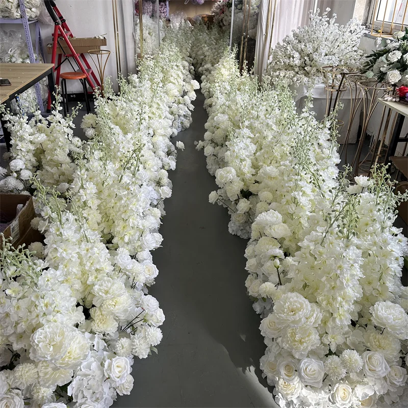 IFG 2.5ft Tall Luxurious White Artificial Flowers for Weddings