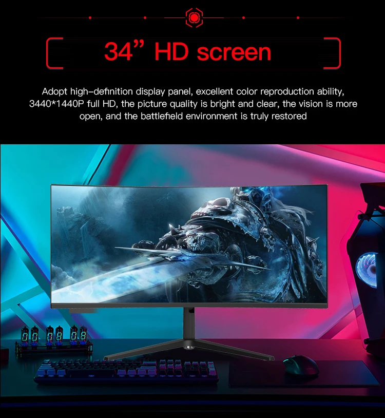 Oem 34 Inch Ips 3440*1440p 4k Widescreen Computer Screen Portable ...