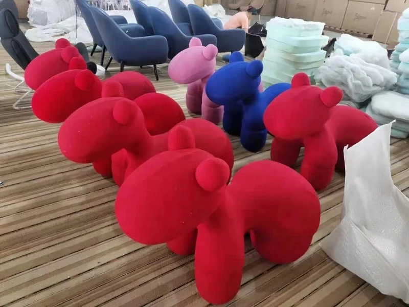 Designer Hotel Living Room Pony Chair Frp Animal Modeling Stool Seat ...