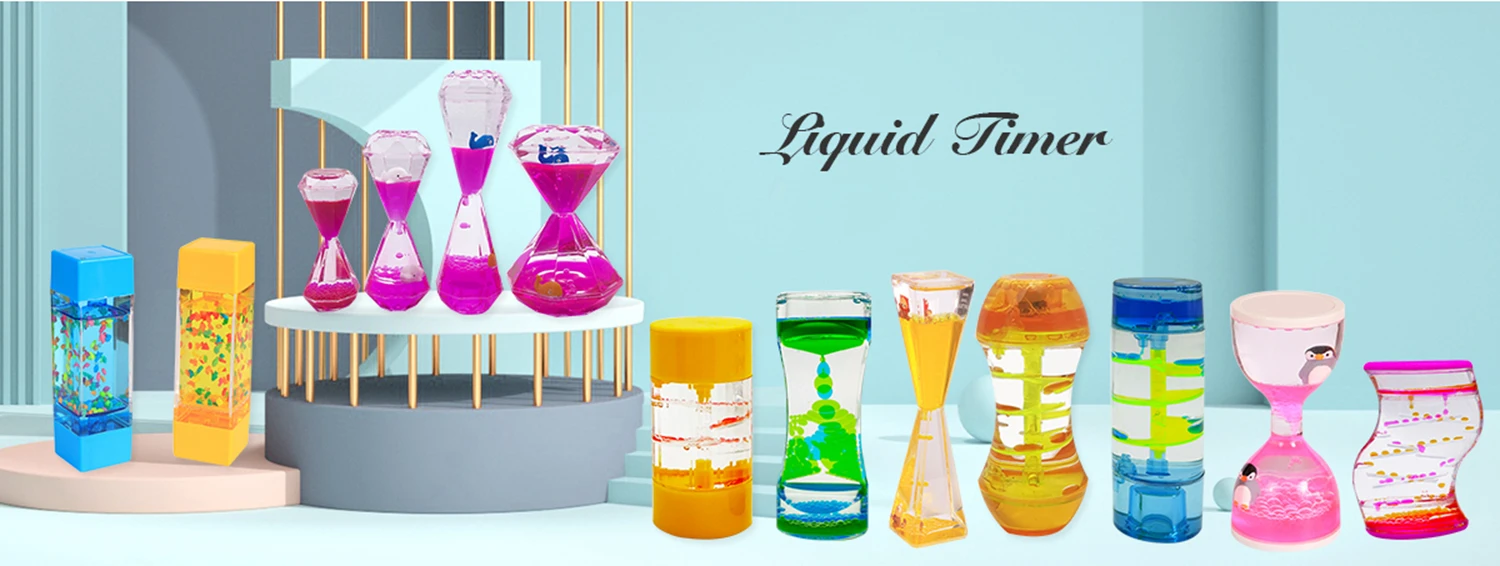 Wholesale Relaxing Bubbler Sensory Fidget Toys - Liquid Timer