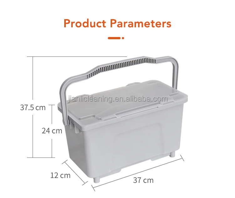 Professional Window Cleaning 13l Silent Wheels Pp Plastic Window ...