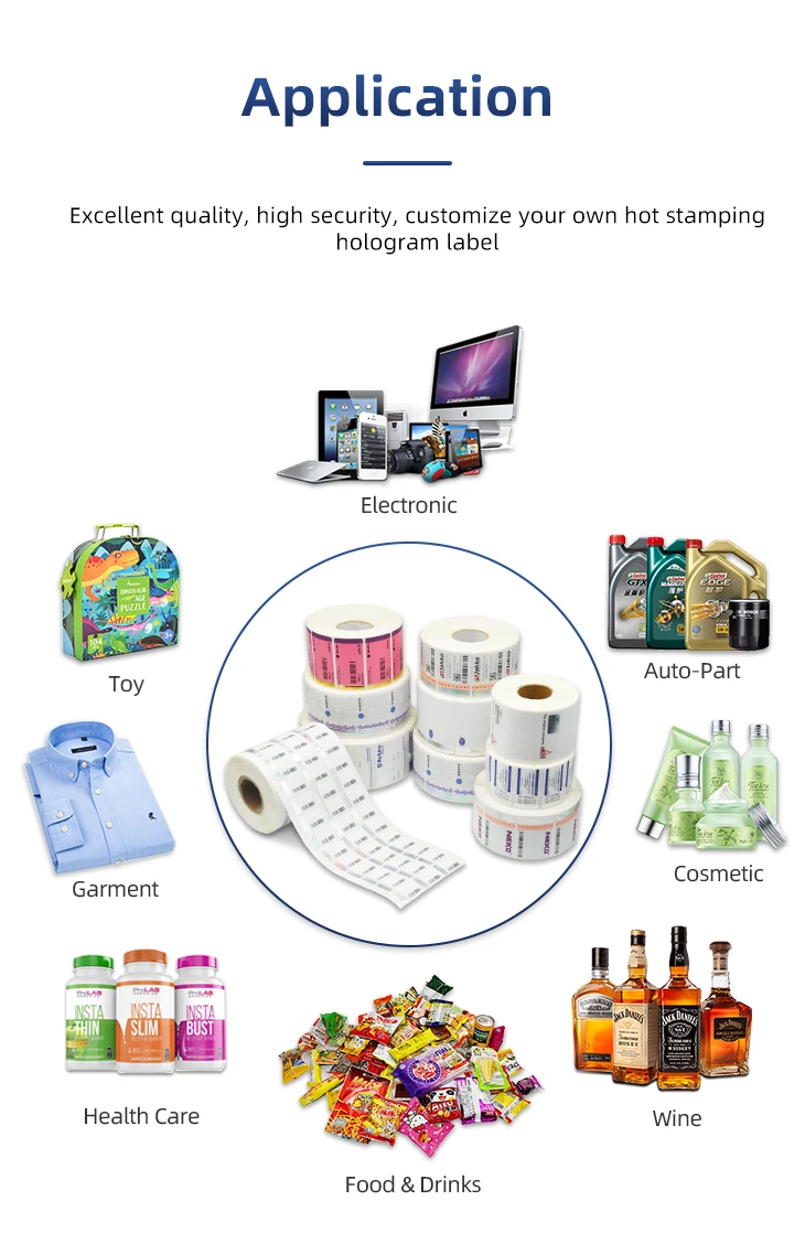 Yutai Booklet Labels Customized Logo Waterproof Peel Off Double Layered ...