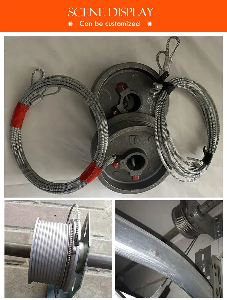 Garage Door 3" Pulley and Cable Set - Hardware for Extension Springs ...