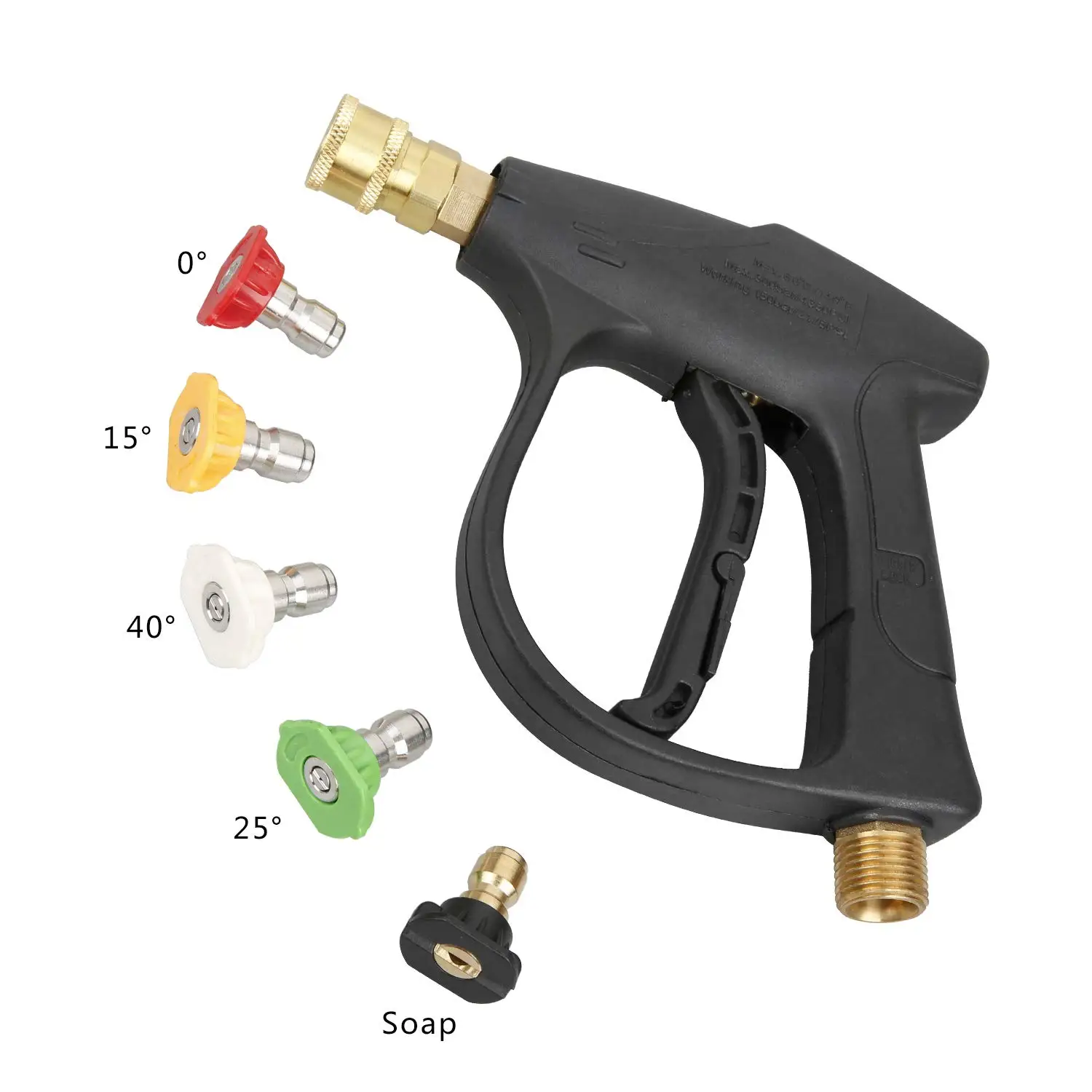 High Pressure Car Water Gun With 5pcs Nozzles Pressure Washer Spray Gun ...