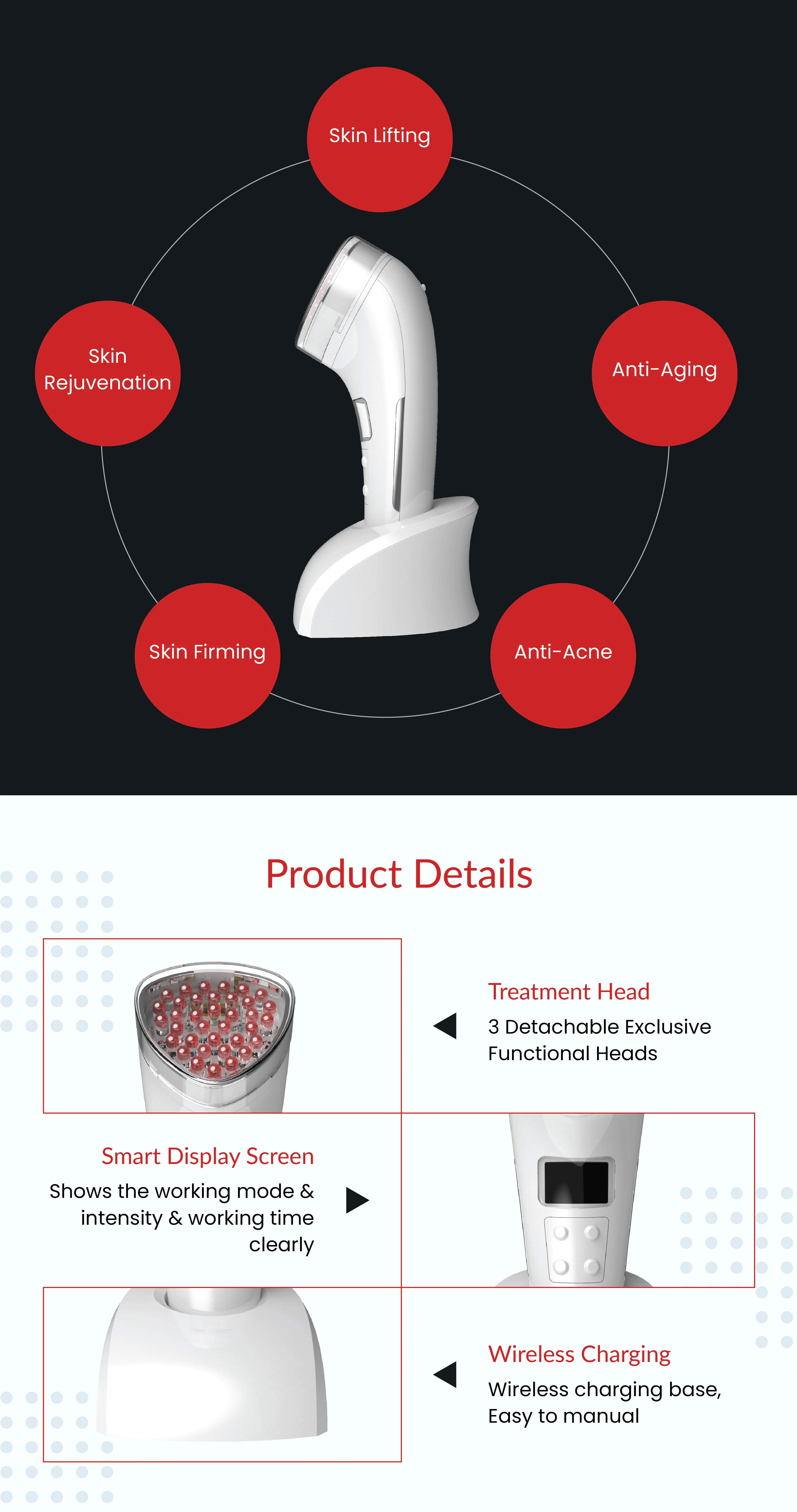 2023 Wholesale Home Use Beauty Equipment Light Therapy Led Handheld ...