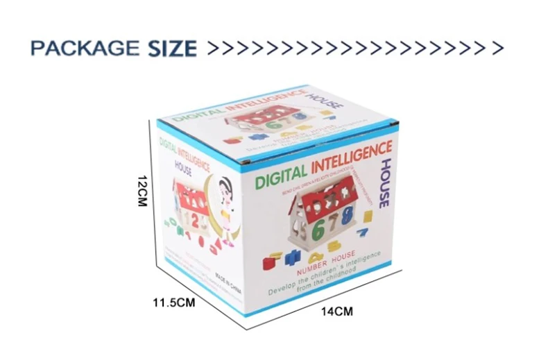 Kids Children Toys Digital Number House Building Blocks Educational ...