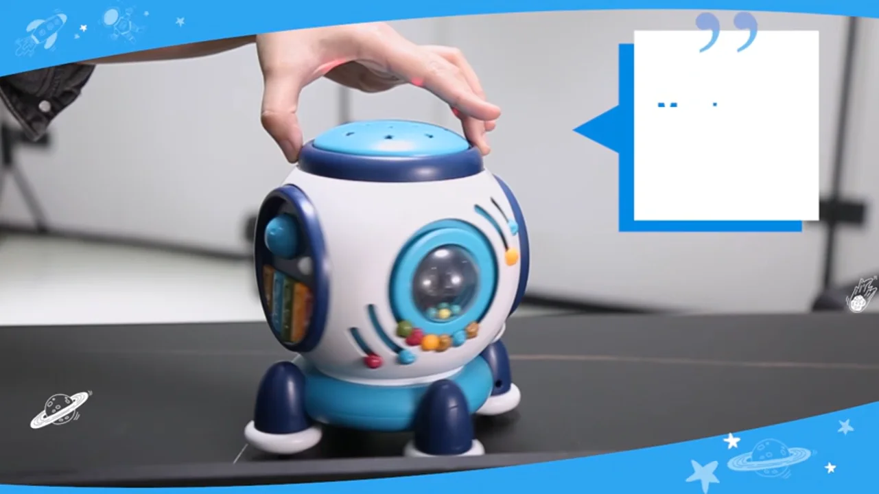 Baby Development Sensory Projection Flashlight Light Up Music Crawling ...