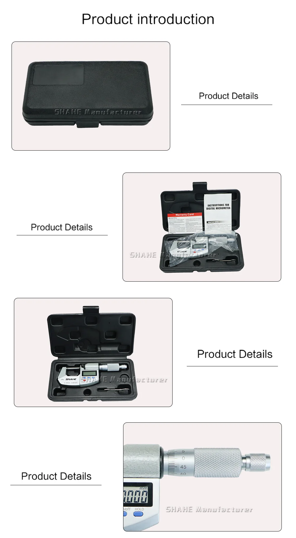 IP65 0.001 Mm Micron Digital Micrometer - Precision & Custom Support