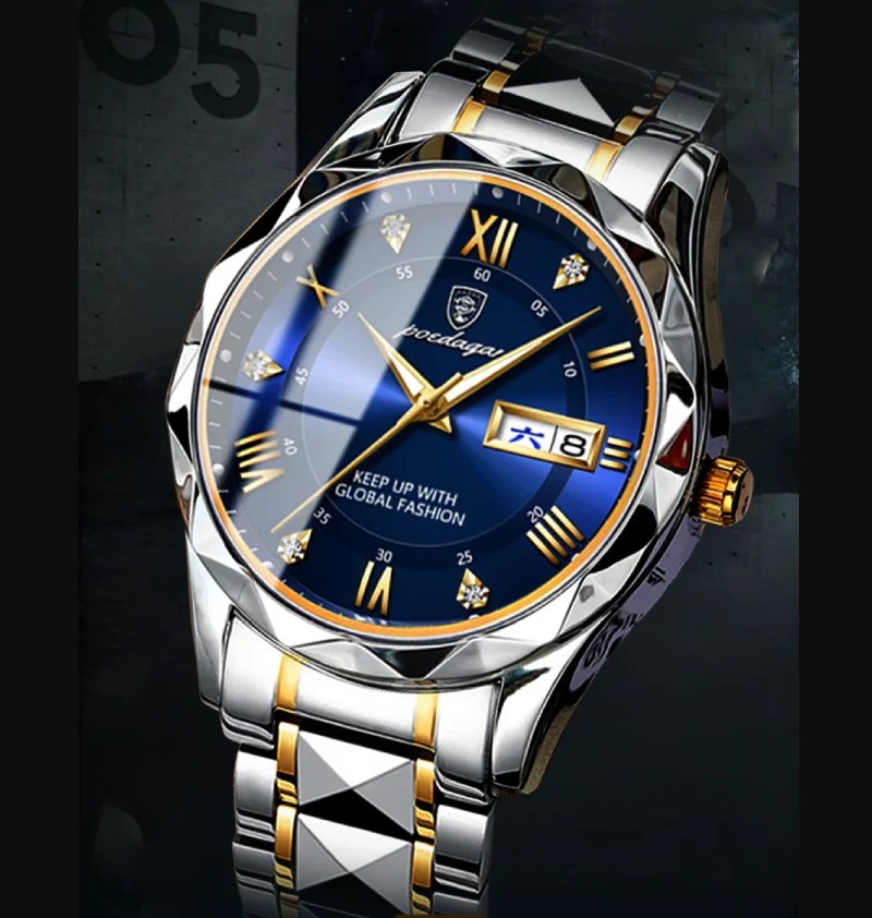 POEDAGAR 615 Luxury Men's Watch - Waterproof & Luminous