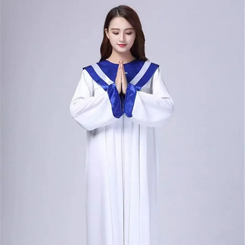 Church Choir Dress Woman Singing Clothes Long Sleeve Free Choir Robes